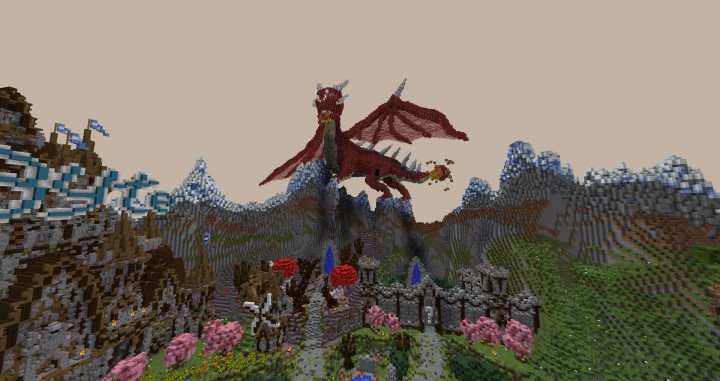 Nordic Fire Dragon Minecraft Map