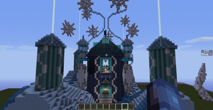Elsa's Castle From Frozen Minecraft Map