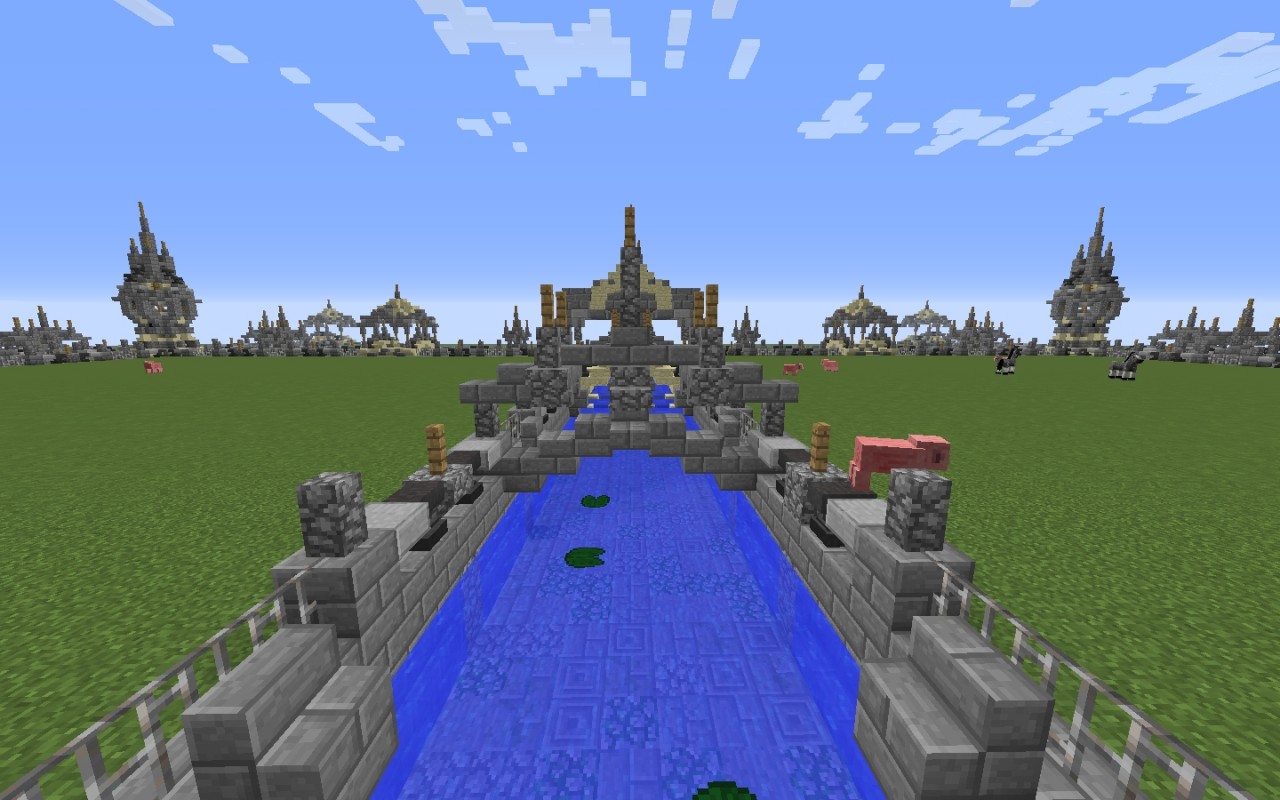 Creative plot design. Minecraft Map