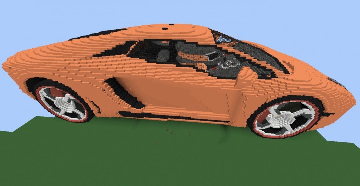 Lamborghini Aventador (FULL HD) Minecraft Map