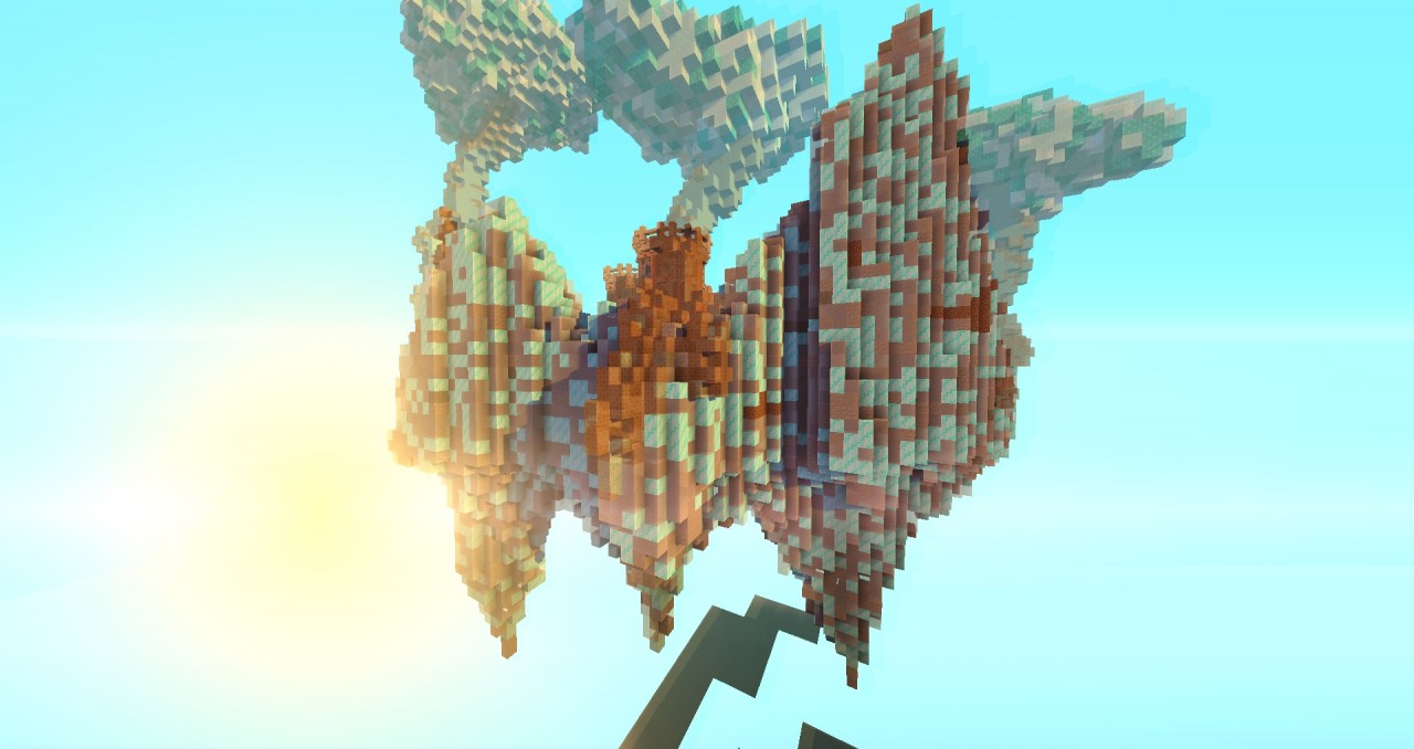 Floating castle Minecraft Map