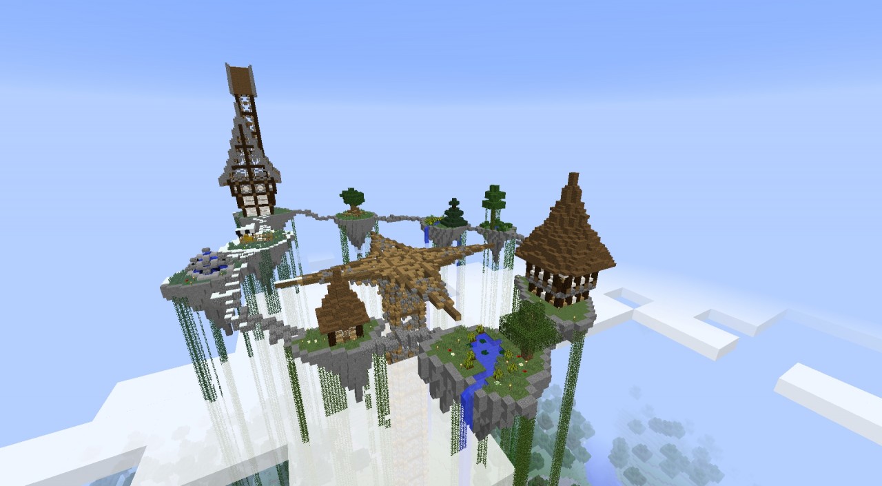 Flying Town Minecraft Map