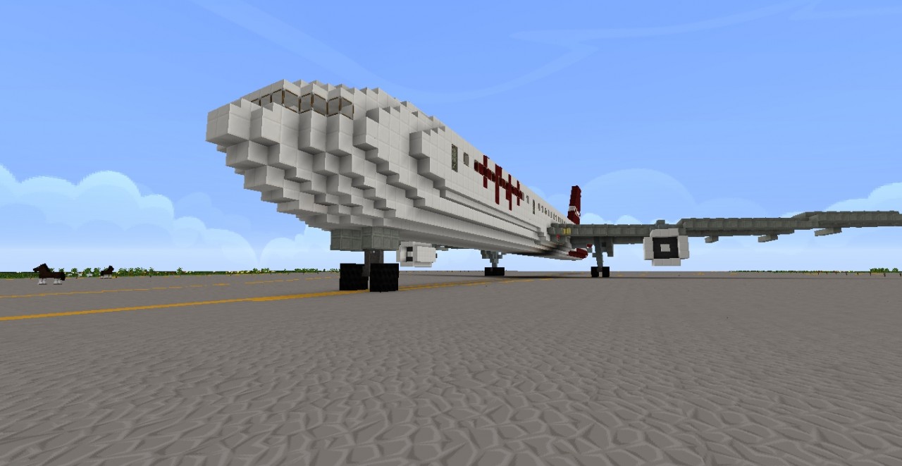 Boeing 767-400 Minecraft Map