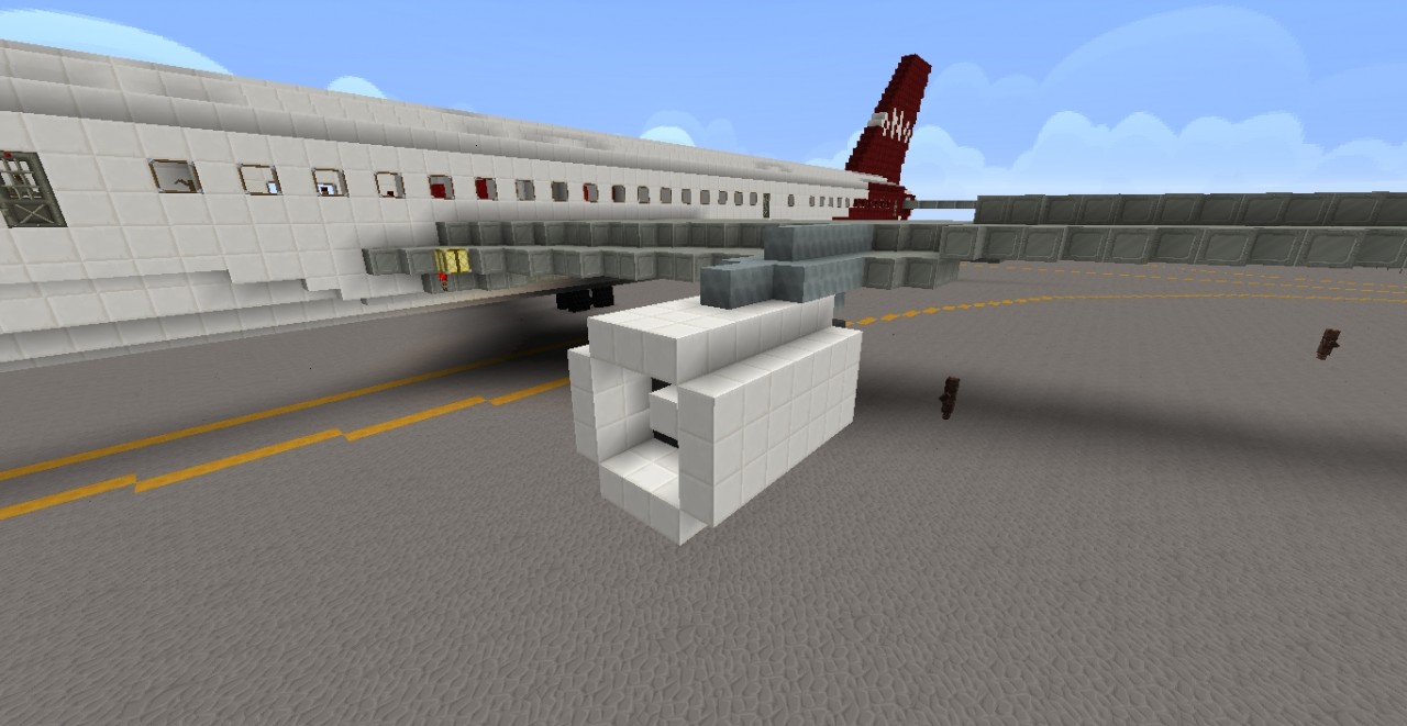 Boeing 767-400 Minecraft Map