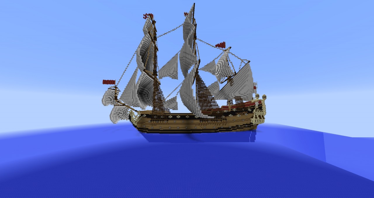 British warship : HMS Prince Minecraft Map