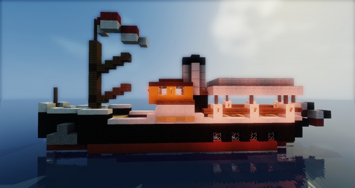 Small steam ship Minecraft Map