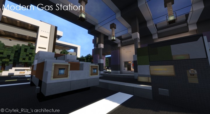 Modern Hi-Tech Gas Station Minecraft Map