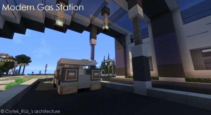 Modern Hi-Tech Gas Station Minecraft Map