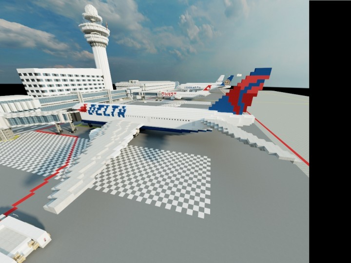 Boeing 767-300ER Delta Airlines Minecraft Map