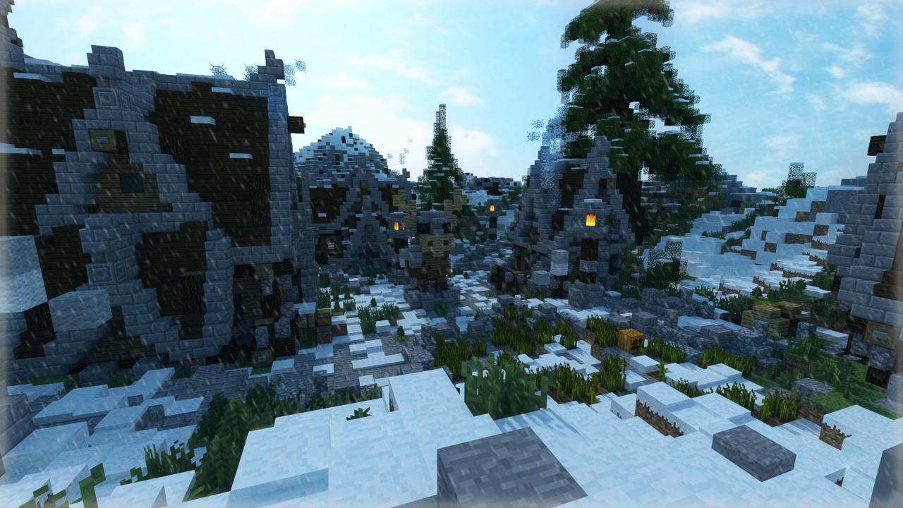 Snow lobby (commission) Minecraft Map