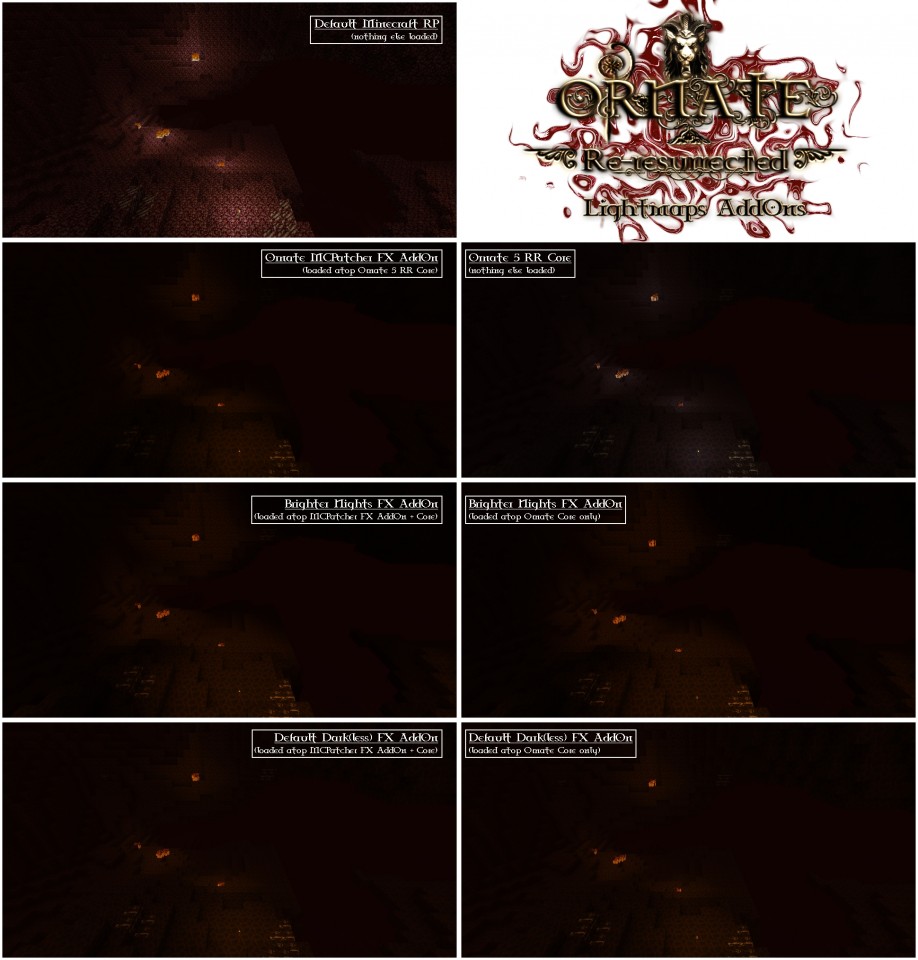 Lightmaps FX AddOns [HUB] Minecraft Texture Pack