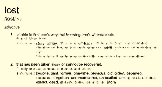 Lost - a poem