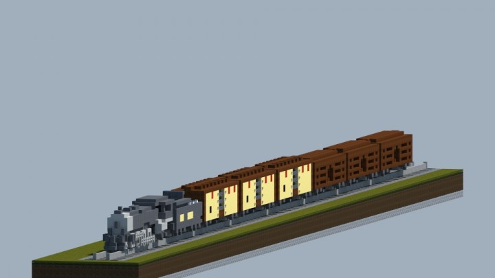 [Minecraft Vehicles] small freight train Minecraft Map