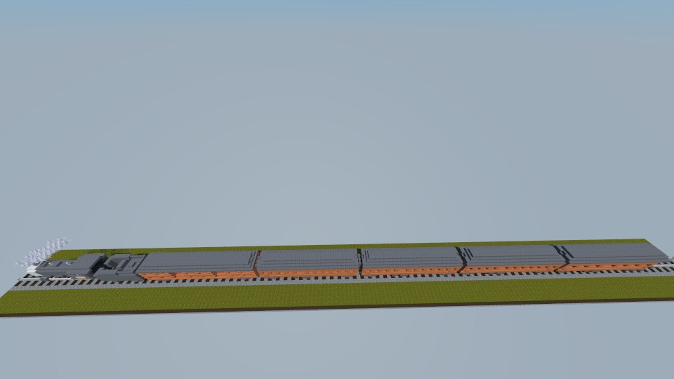 [Minecraft Vehicles] Steam Passenger train Minecraft Map