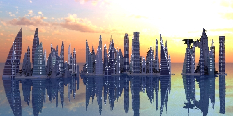 A City by the Water Minecraft Map