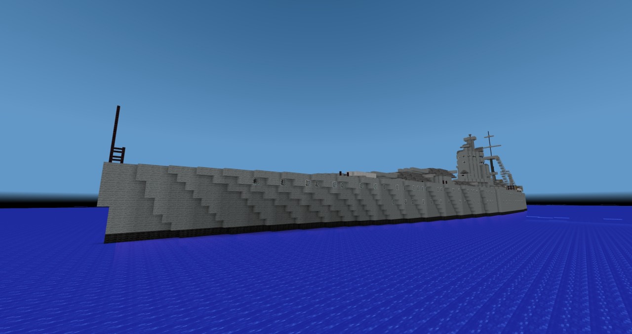 HMS Rodney 1:1 Minecraft Map