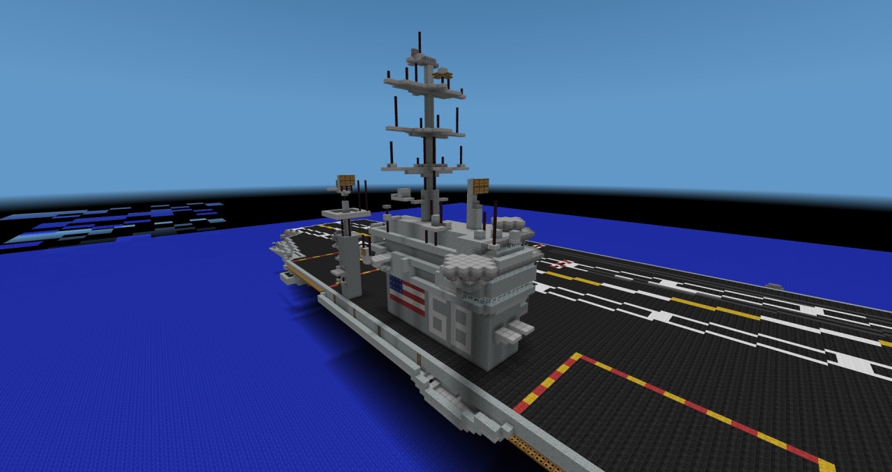 USS Nimitz (CVN-68) 1:1 Minecraft Map