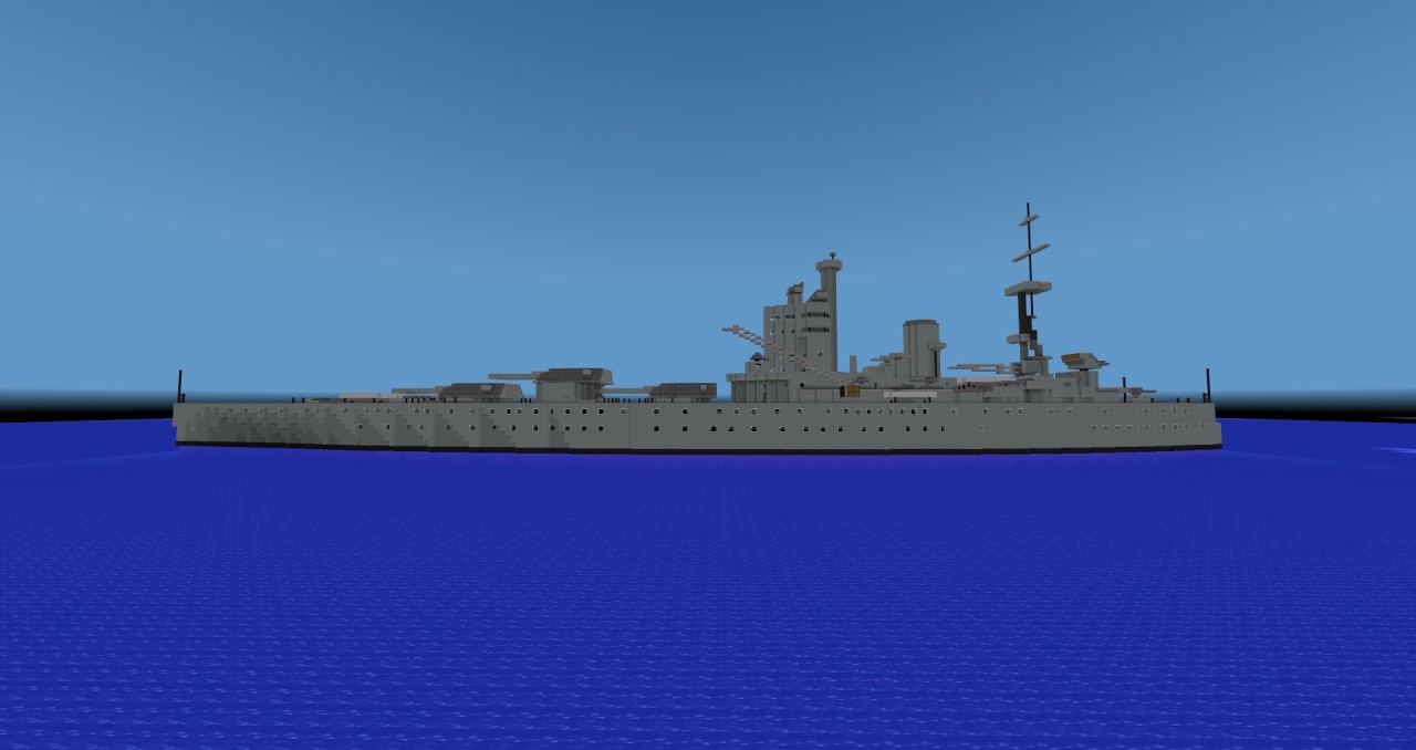 HMS Rodney 1:1 Minecraft Map