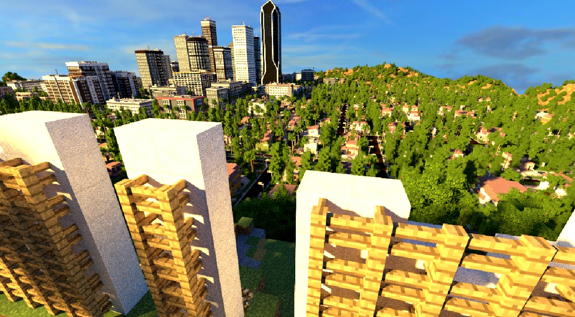 LOS ANGELCRAFT (Huge City inspired by Los Angeles) Minecraft Map