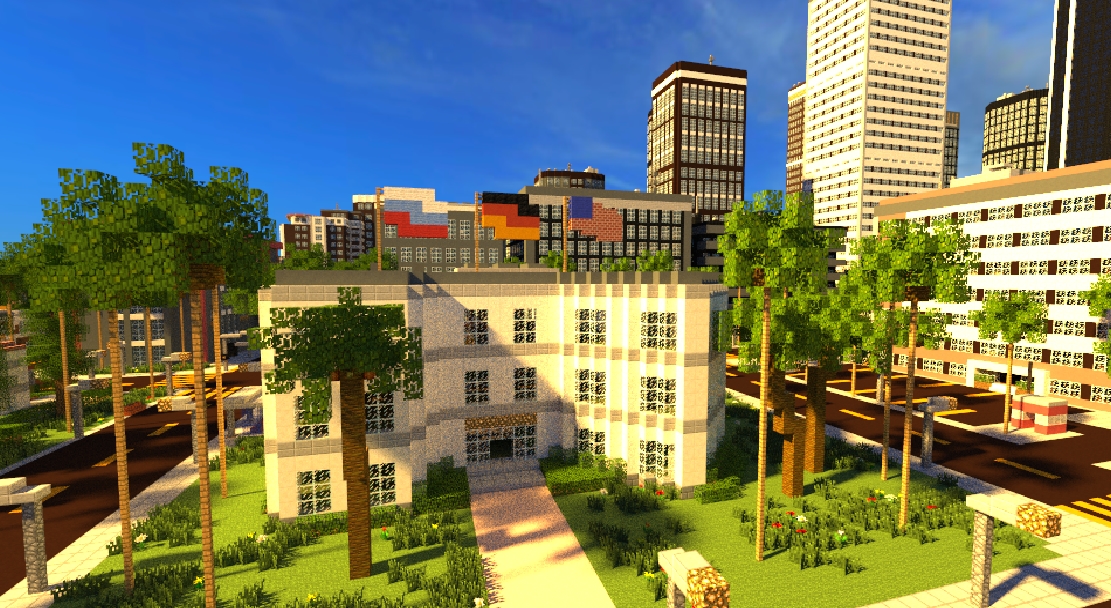 LOS ANGELCRAFT (Huge City inspired by Los Angeles) Minecraft Map