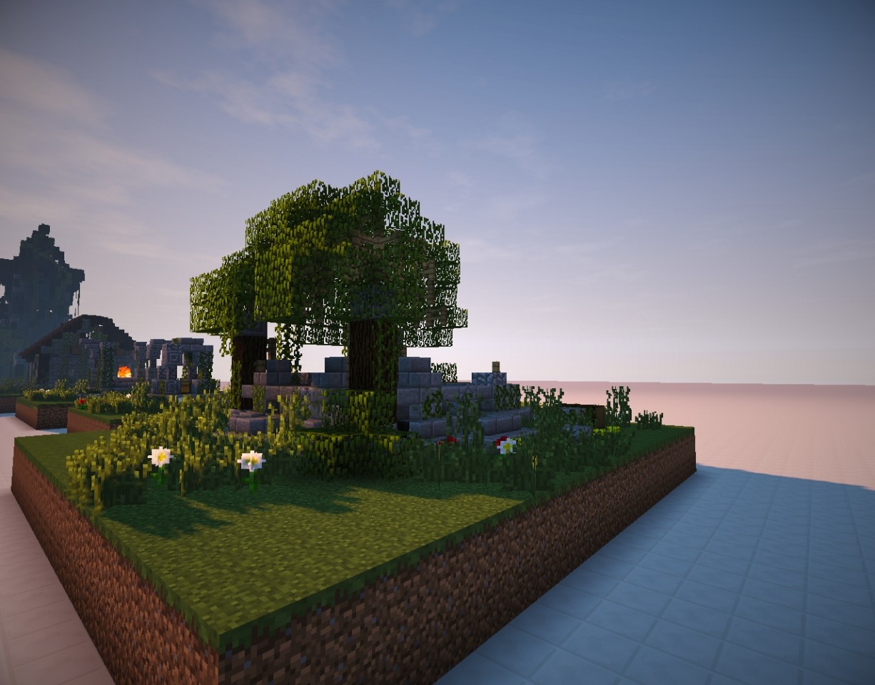 Medieval village building ruins Minecraft Map