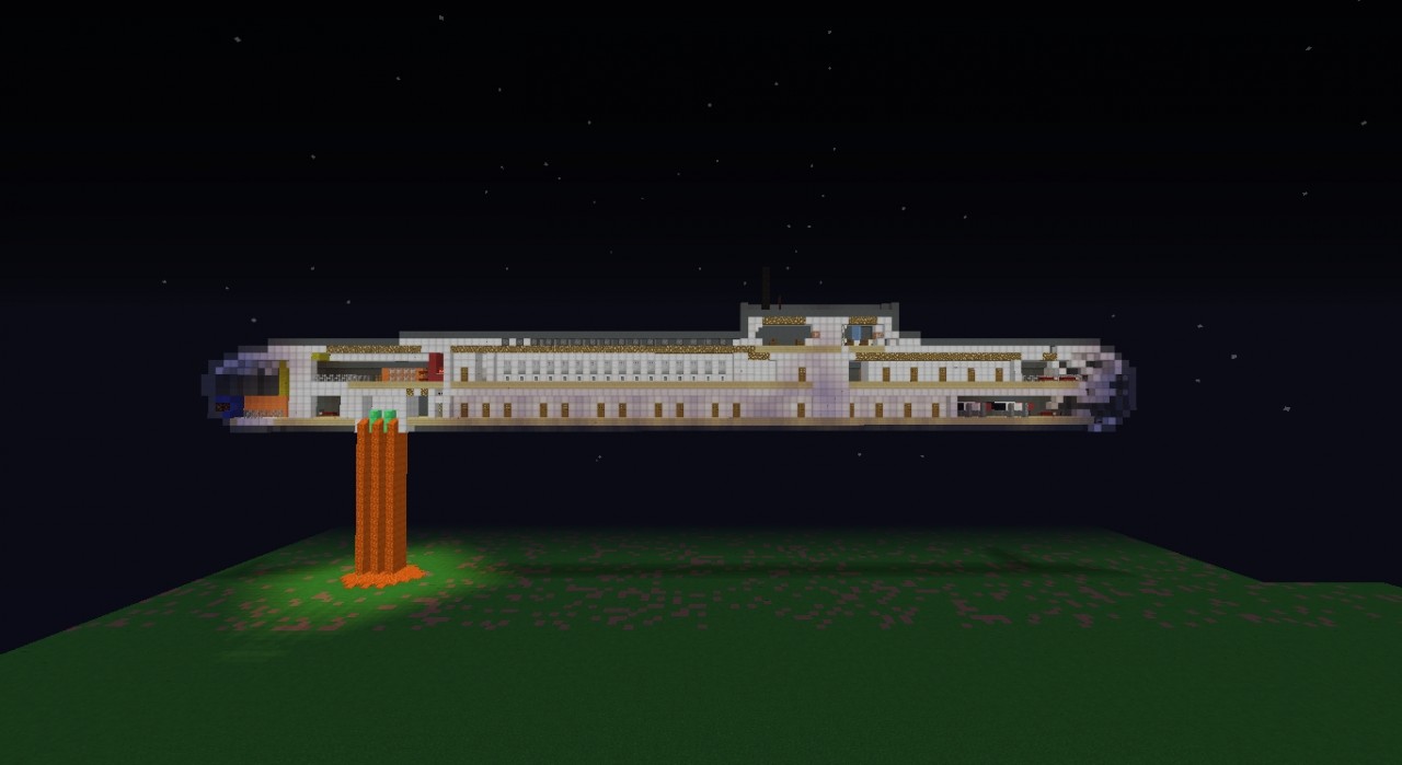 Nuclear Submarine with missile launch Minecraft Map