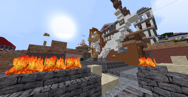 Goddess Diana & Deer Statue or Artemis & Deer (Greco-Roman Diety Statue Minecraft Map