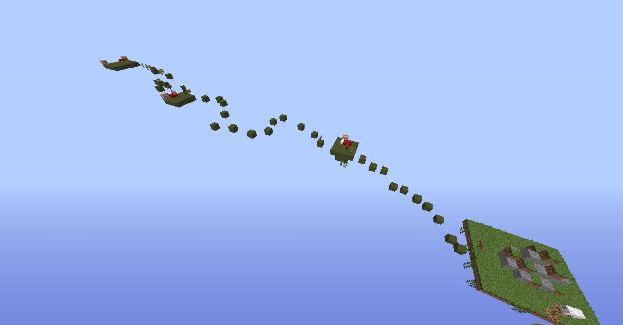 The simple parkour Minecraft Map