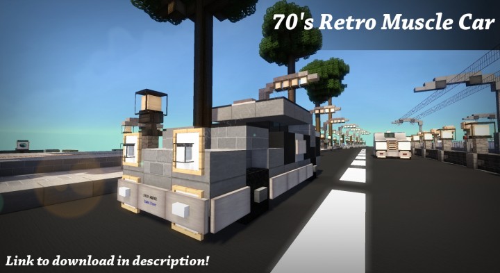 Retro Muscle Car Minecraft Map