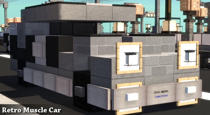 Retro Muscle Car Minecraft Map