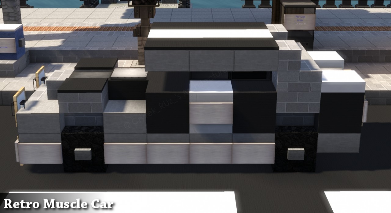 Retro Muscle Car Minecraft Map