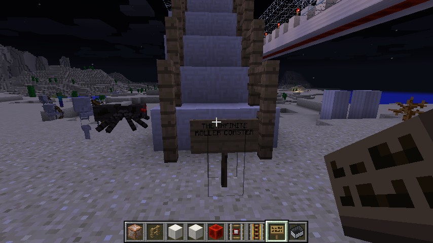 INFINITE ROLLER COASTER! Minecraft Map