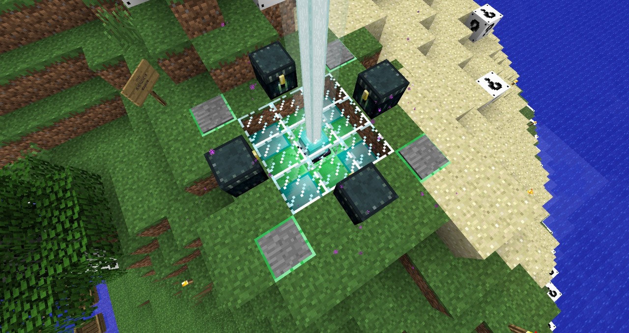 Lucky block island [White Lucky blocks] Minecraft Map