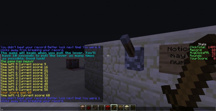 Rapid Click Minecraft Map