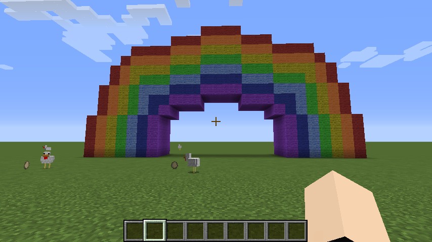 Giant rainbow! Minecraft Project