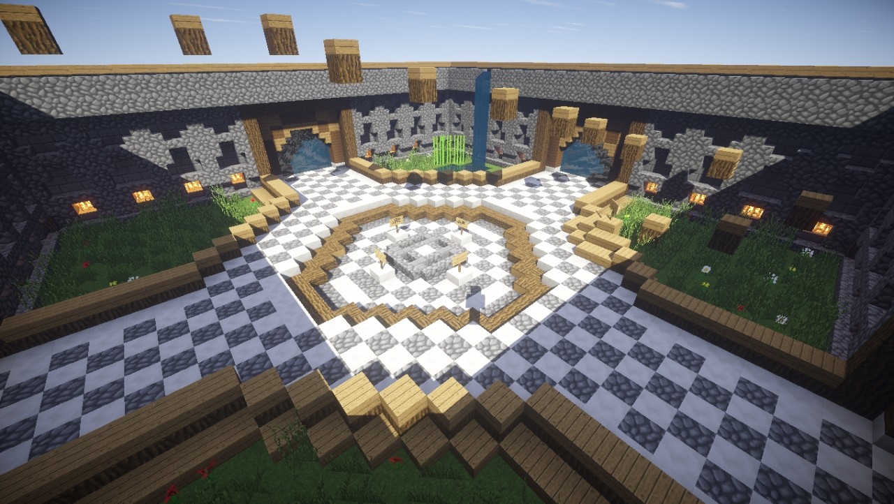 Minecraft Server Spawn w/ Parkour Minecraft Map