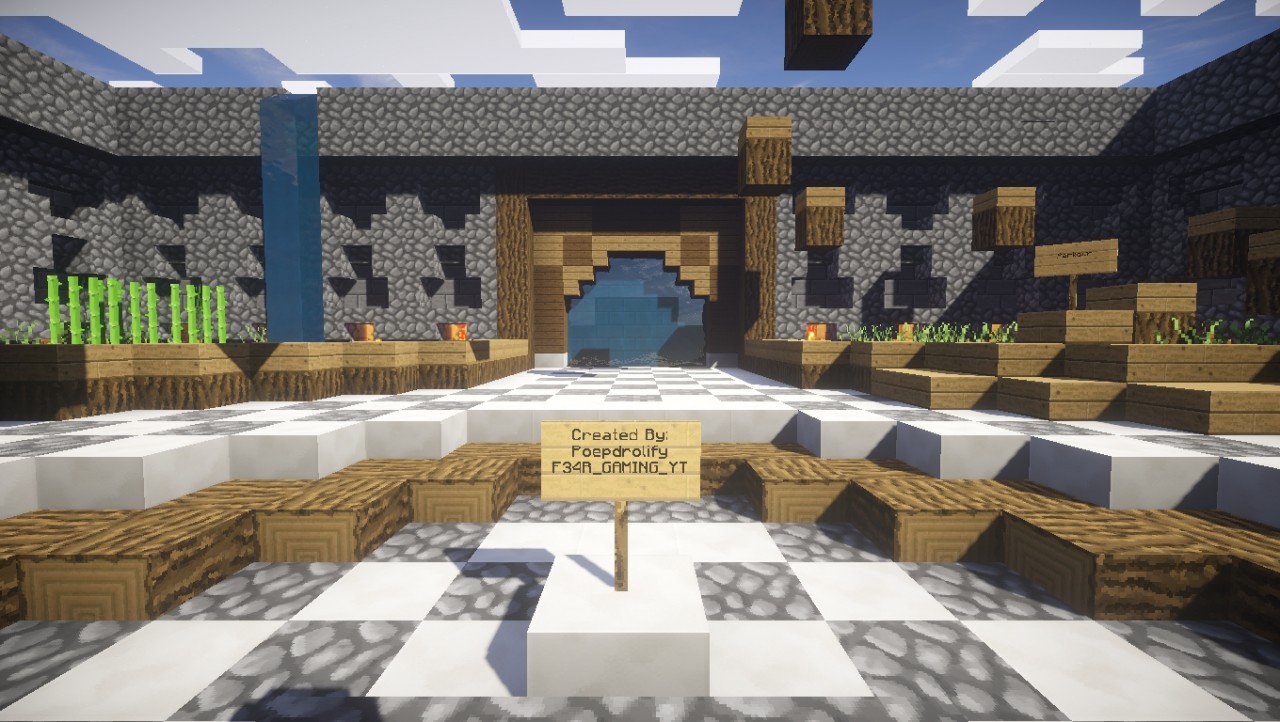 Minecraft Server Spawn w/ Parkour Minecraft Map