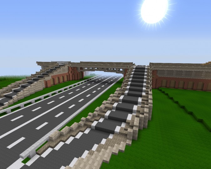 Highway Overpass Minecraft Map