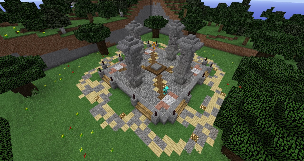 Little spawn area I made for a friend of mine. Minecraft Map