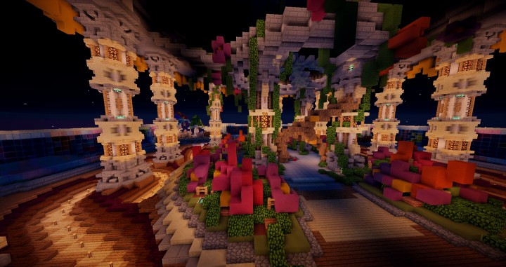 [Qrillian Faction Builds] Survival Spawn Commission Minecraft Map