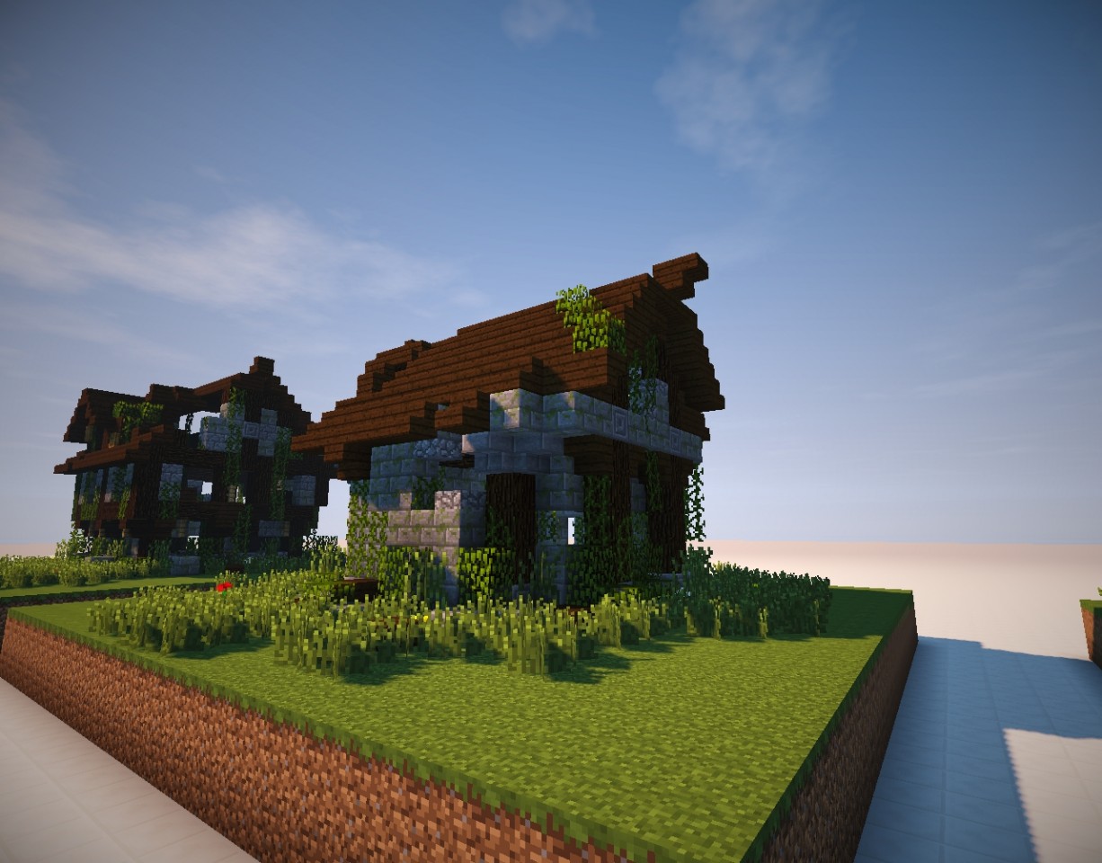 Medieval village building ruins Minecraft Map