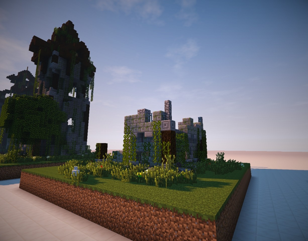Medieval village building ruins Minecraft Map