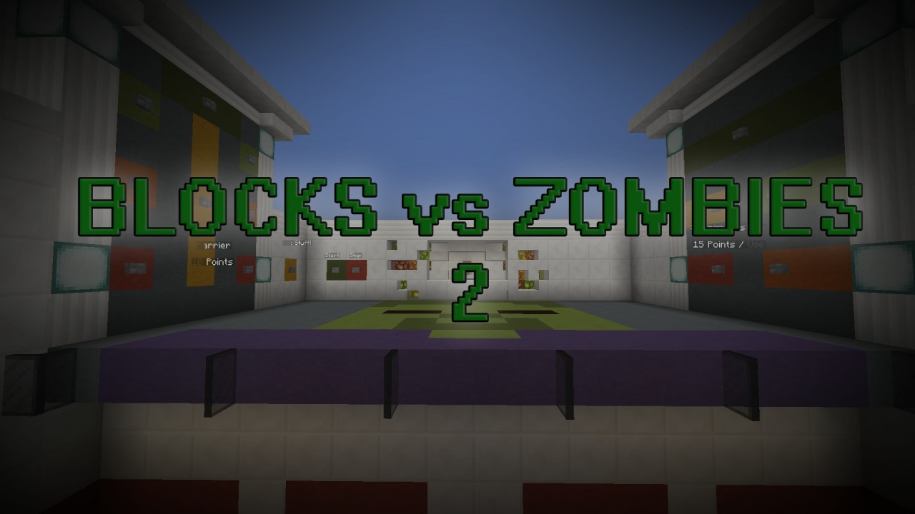 [1.8] [Minigame] [300+ Downloads] BLOCKS vs ZOMBIES 2 Minecraft Map