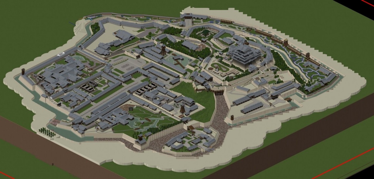 Japanese Shimeji Castle Minecraft Map