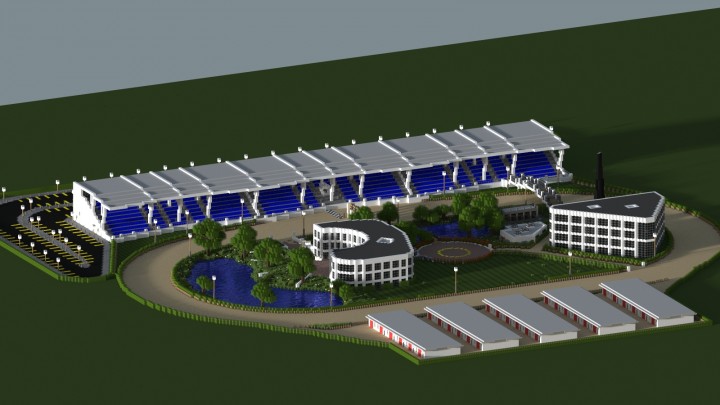 Minecraft's Best Horse Oval Track Racing! Minecraft Map