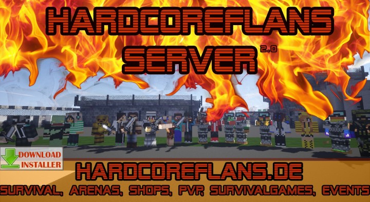 HardcoreFlan's - Flan's Mod PvP Survival Server [1.7.10] Minecraft Server