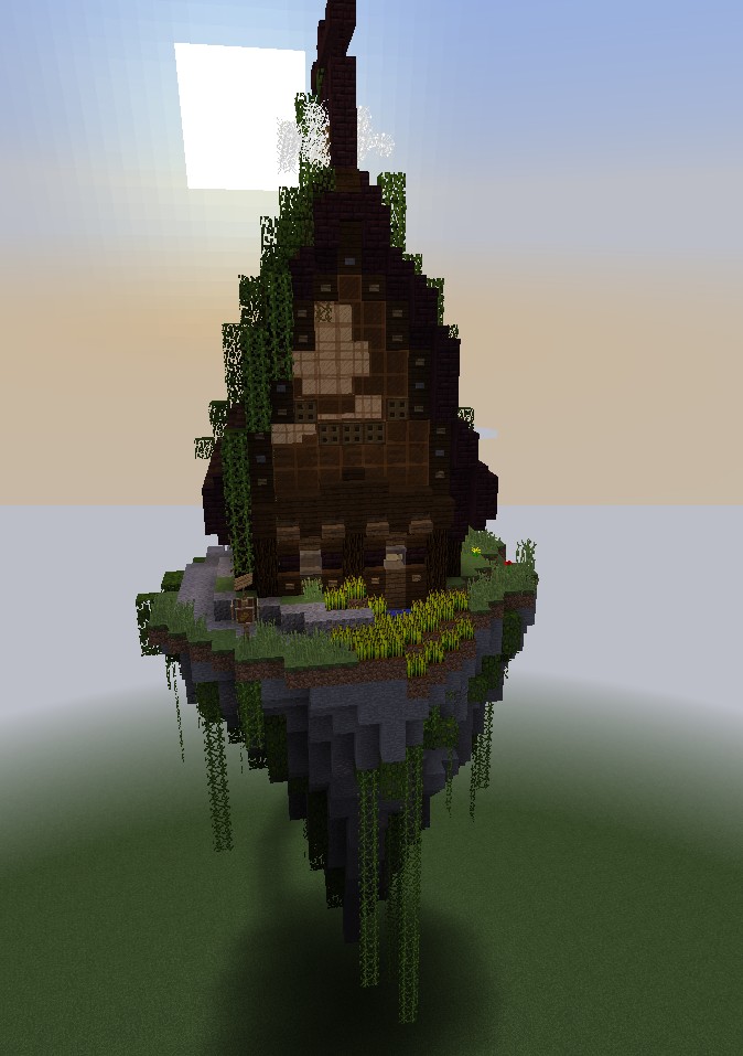 Small Floating Island House Minecraft Map