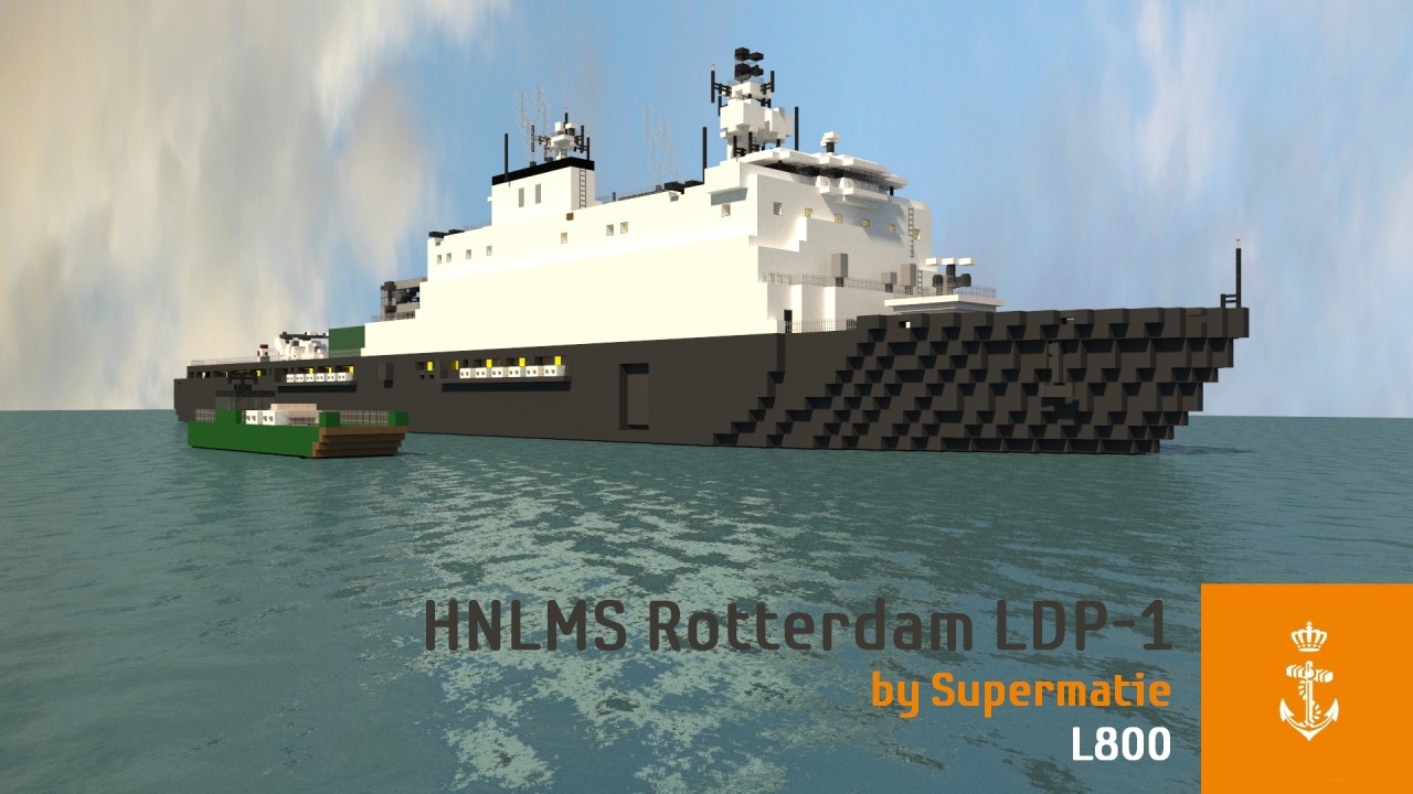 HNLMS Rotterdam LPD Minecraft Map