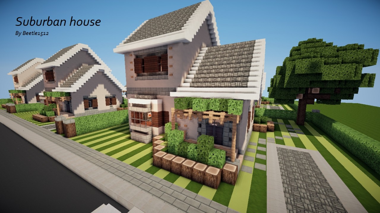 Suburban house Minecraft Map