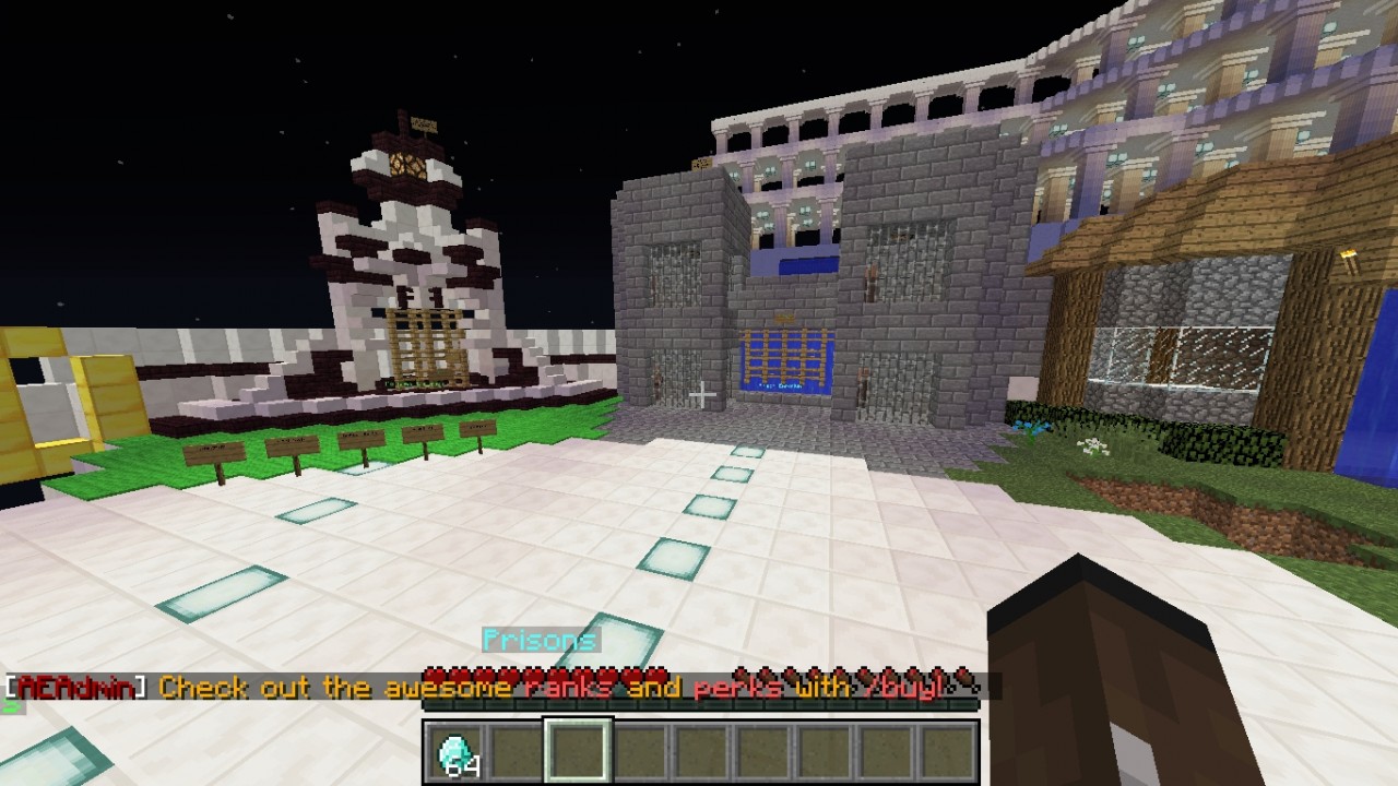 Server Hub, Customizable, under construction Minecraft Map